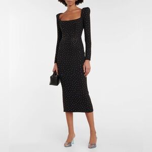 Alex Perry | Dresses | Alex Perry Tiernan Embellished Crepe Midi Dress ...